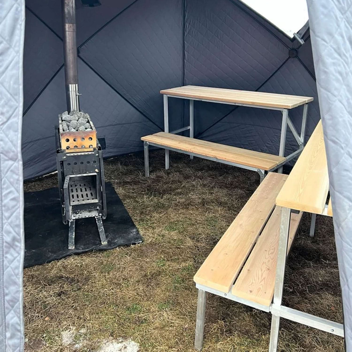 North Shore Sauna Portable Sauna Bench – 30″ Tall – MC Ranch Overland